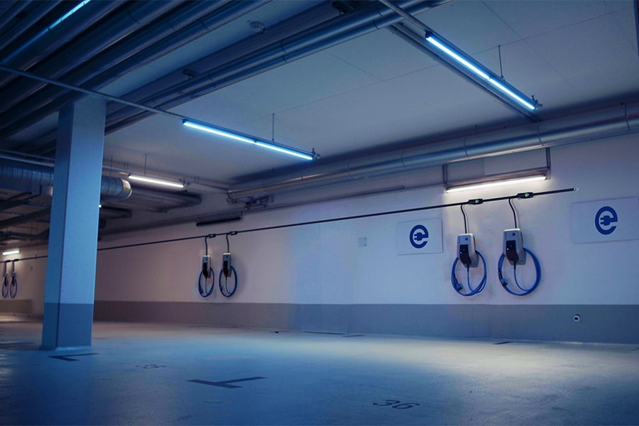 Vlakbandkabel die met gemak voeding verschaft aan 10 punten voor e-laden